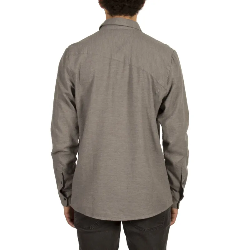 Volcom Hickson Longsleeve Shirt Dark Grey kopen bij Sickboards ...