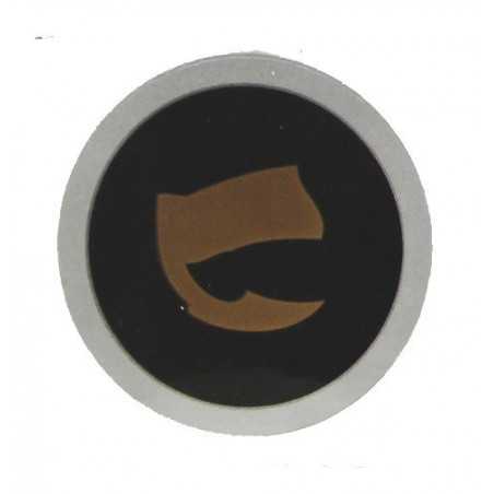 Buy Rayne Round Logo Sticker - Black Gold at the Sickboards Longboard Shop