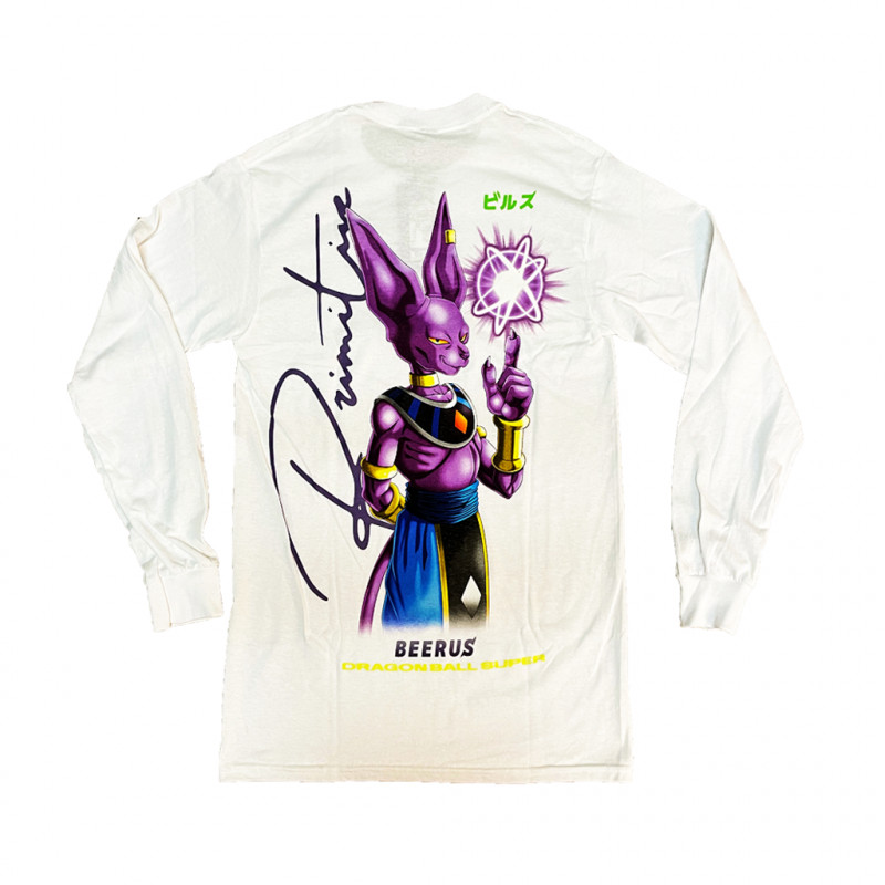 Buy Primitive X DBS Beerus Orb Longsleeve T-shirt at Sick Skateboard Shop