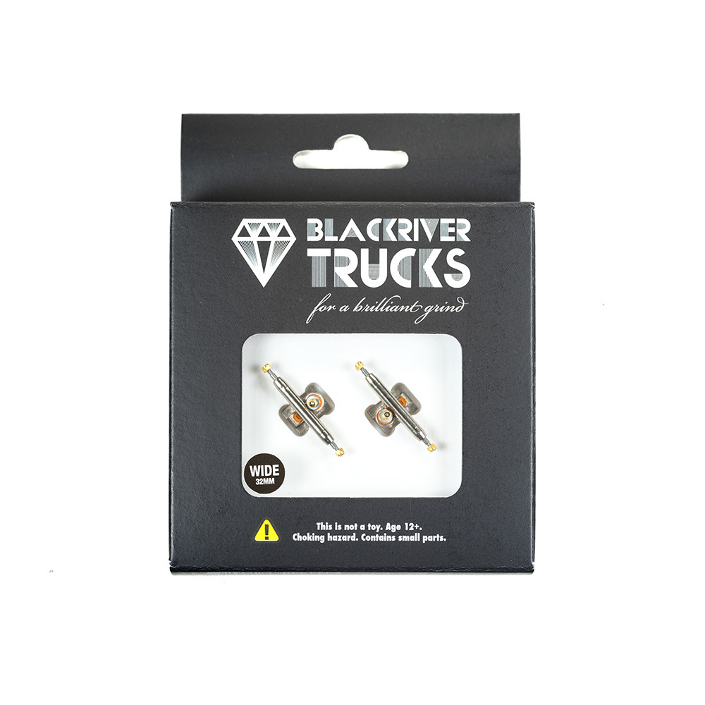 Buy Blackriver Fingerboard Trucks Wide 3.0 Silver/Silver 29 at the ...