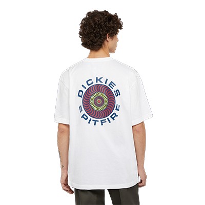 Buy Dickies x Spitfire T-Shirt White at Sick Skateboard Shop