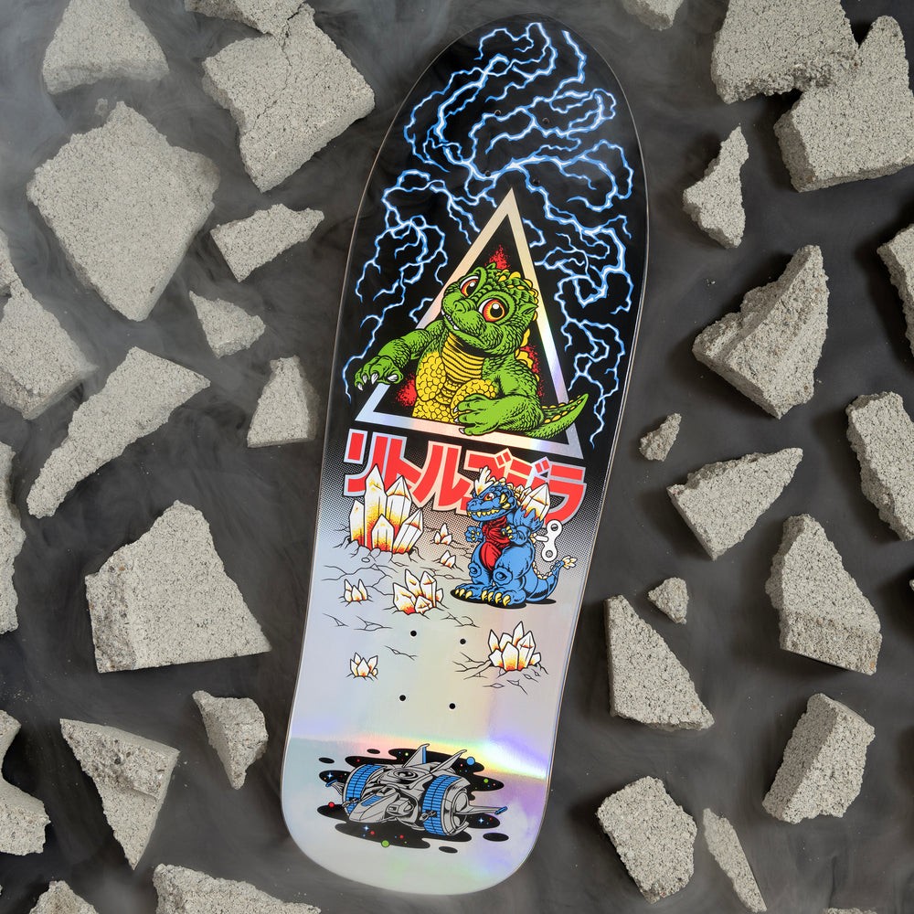 Buy Santa Cruz x Godzilla Jr. Natas 9.9" Old School Skateboard Deck at ...