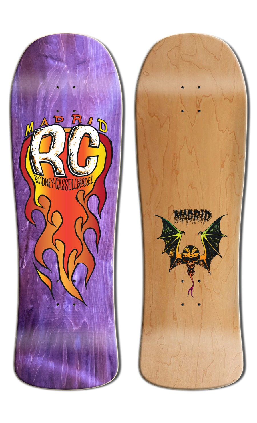 Buy Madrid Rodney Cassell Fireball 10.0" Old School Skateboard Deck at ...