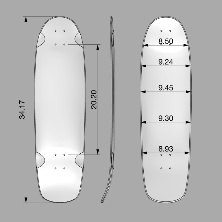Buy Pantheon Low Tide Bamboo Cruiser 34" Cruiser Longboard Complete at ...