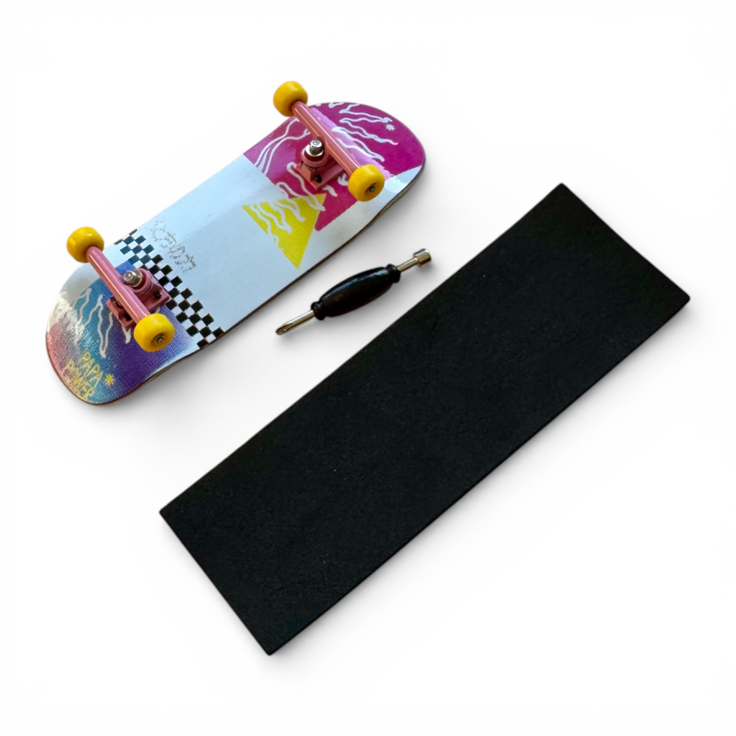 Custom Pro X Papa Power Geometry 35mm Cruiser Fingerboard Complete