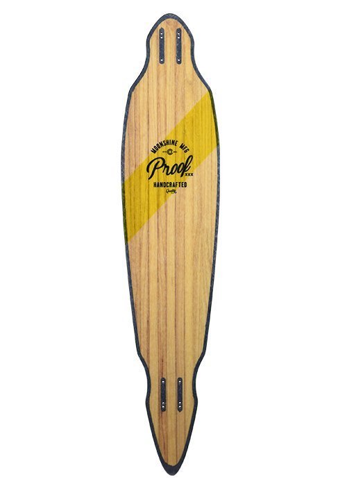Buy Moonshine Proof Blue/Yellow/Green Longboard Deck at the Sickboards ...