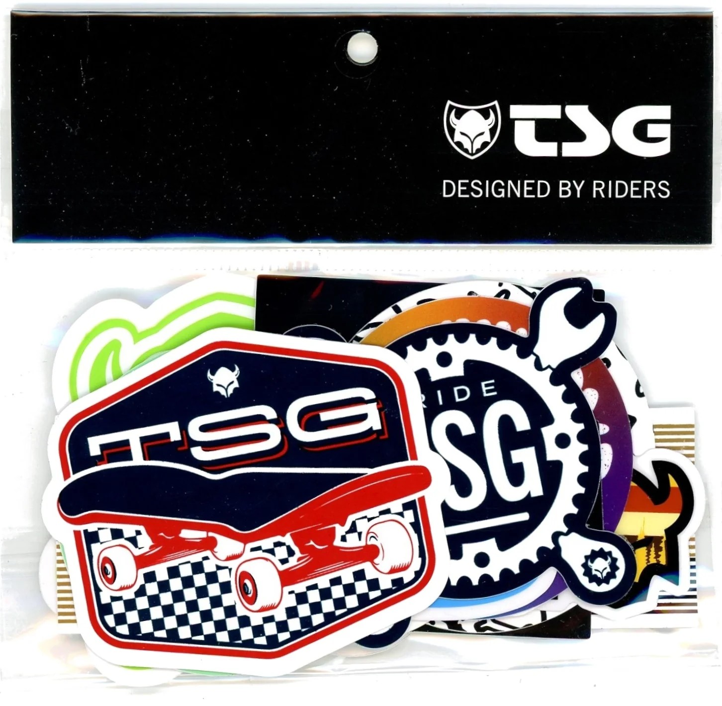 Buy TSG Sticker Pack Multi at the Sickboards Longboard Shop